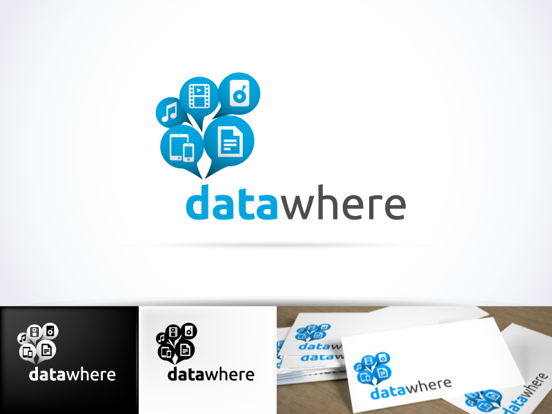 Modern, Professional, It Company Logo Design for your data. aywhere ...