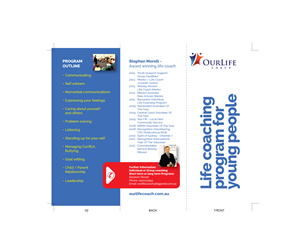 Our Life Coach - Life coaching program for young people | 21 Brochure ...