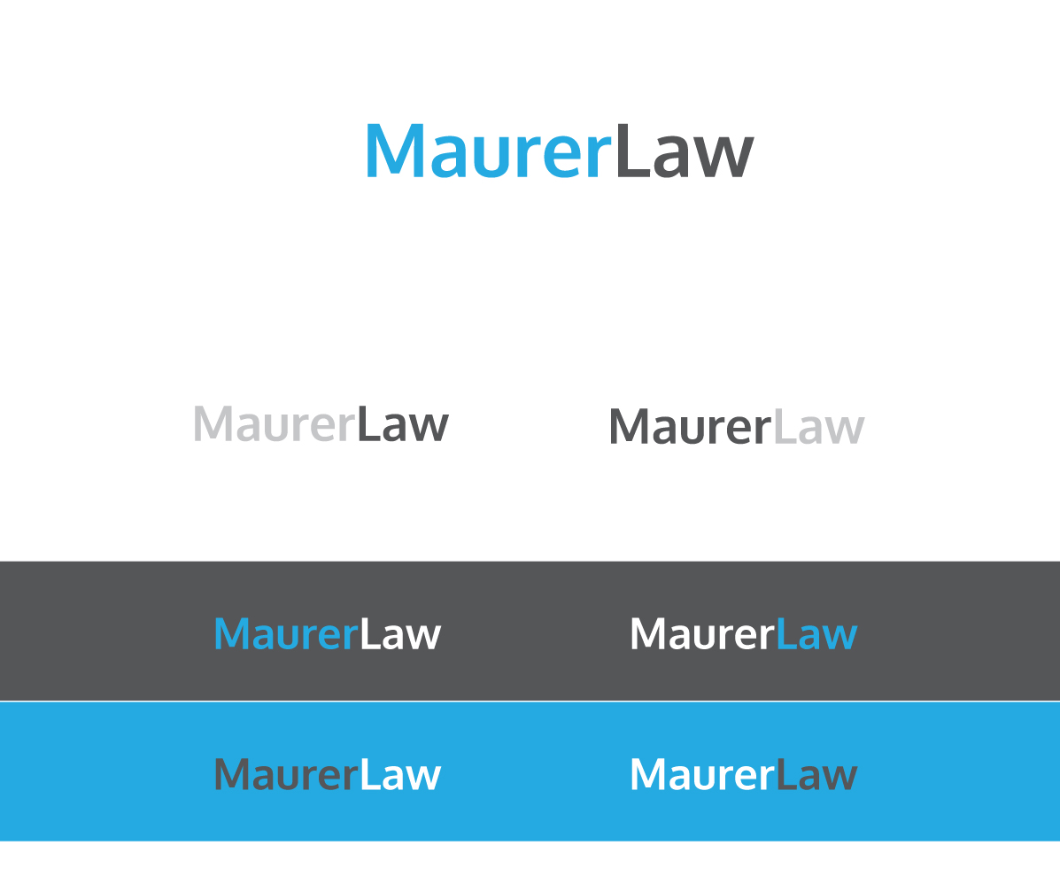 Elegant, Playful, Law Firm Logo Design for Maurer Law by GGV | Design ...