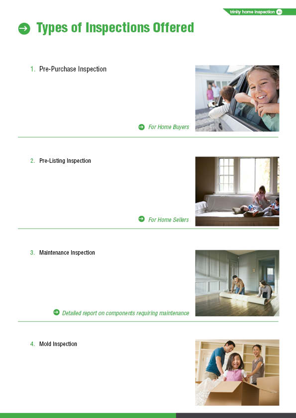 Elegant, Playful, Home Inspection Brochure Design for a Company by ...