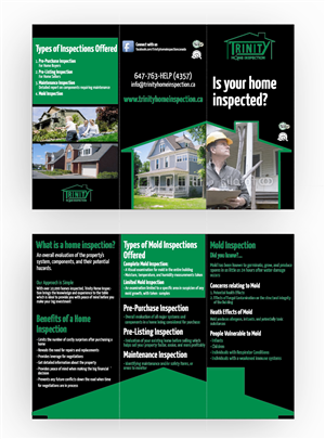 Home Inspection Brochures | 3 Custom Home Inspection Brochure Designs