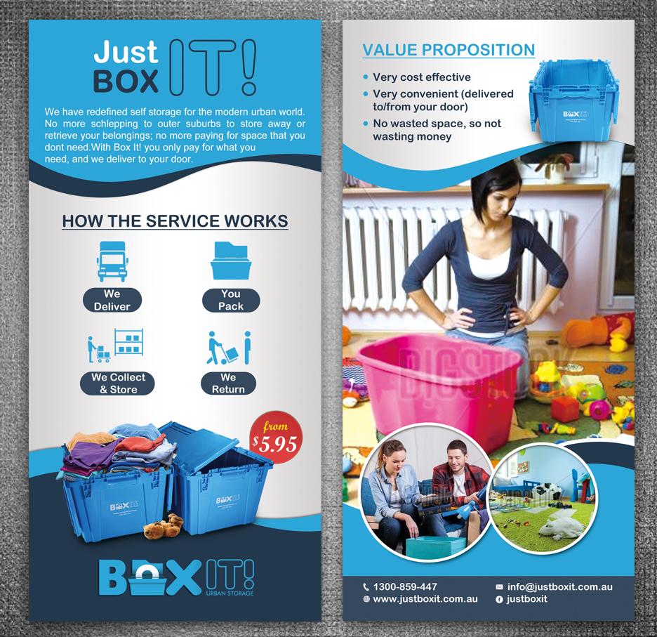 Playful, Modern, Self Storage Flyer Design for a Company by ESolz ...