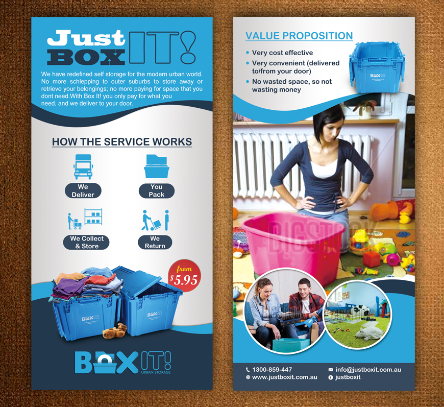 Playful, Modern, Self Storage Flyer Design for a Company by ESolz ...