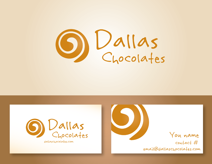 Modern, Upmarket, Chocolate Company Logo Design for Dallas Chocolates ...