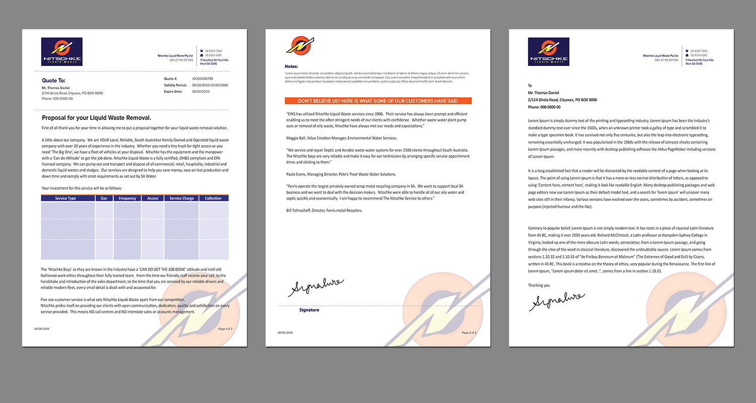 It Company Letterhead Design for Signal waste and recycling by kousik ...