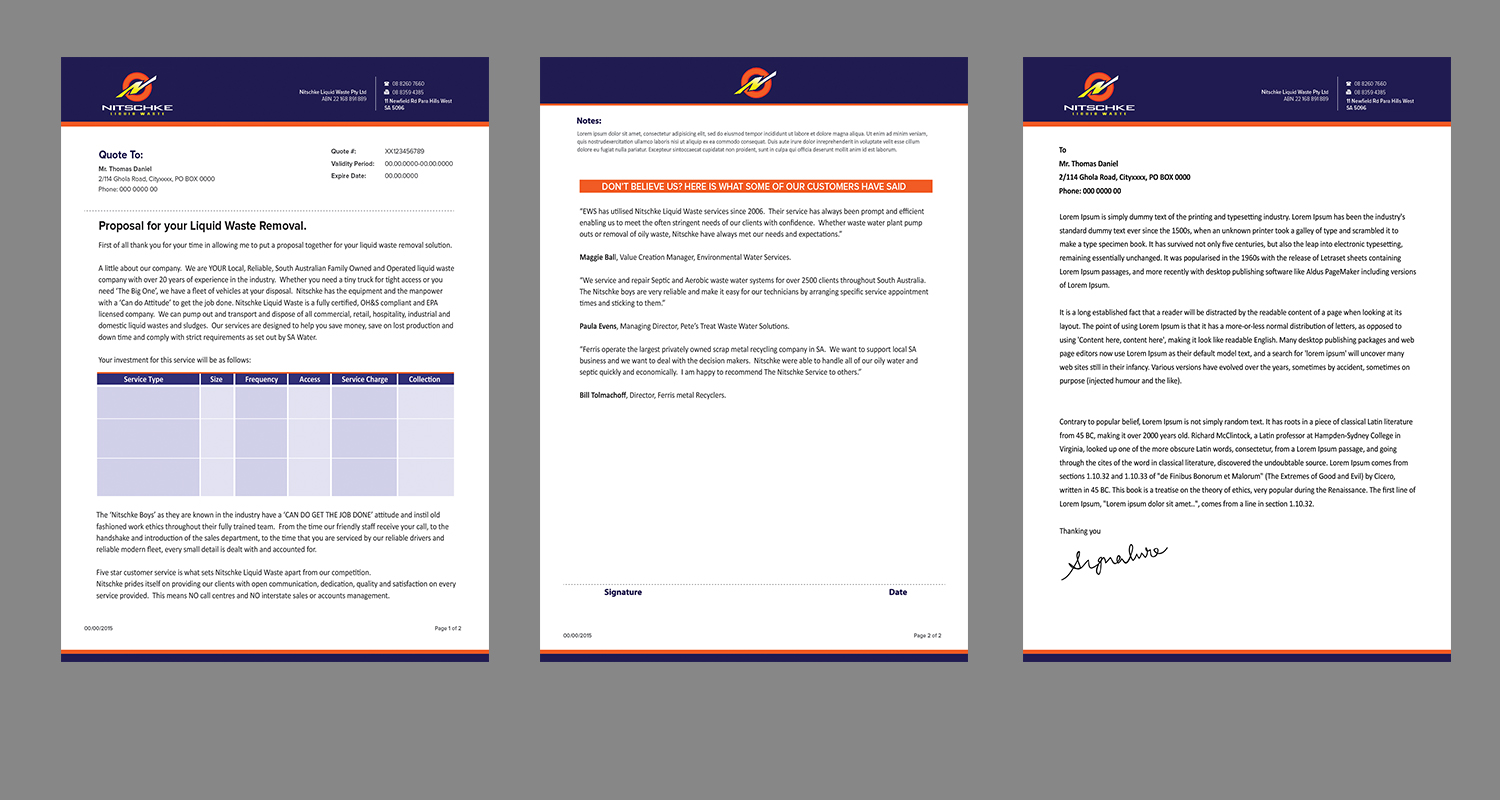 It Company Letterhead Design for Signal waste and recycling by kousik ...