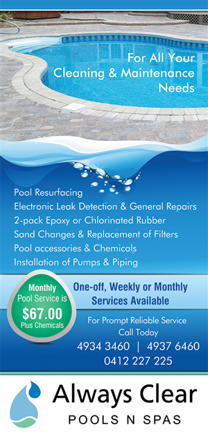 Pool Service Flyers 11 Custom Pool Service Flyer Designs