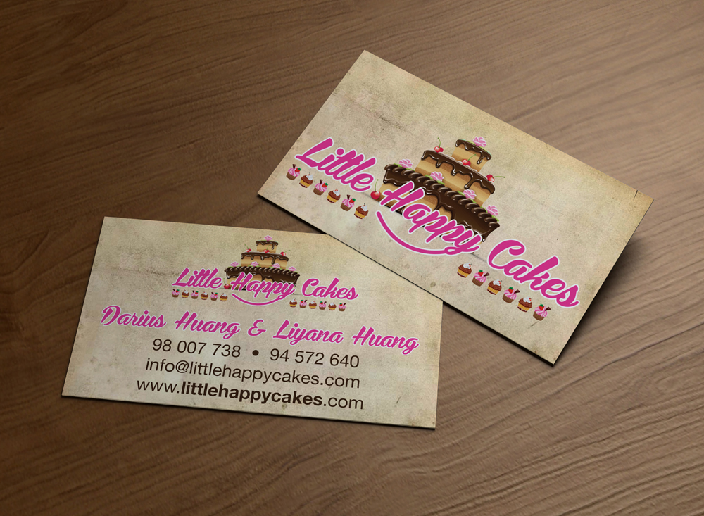 Modern, Personable, Bakery Business Card Design for Little Happy Cakes ...