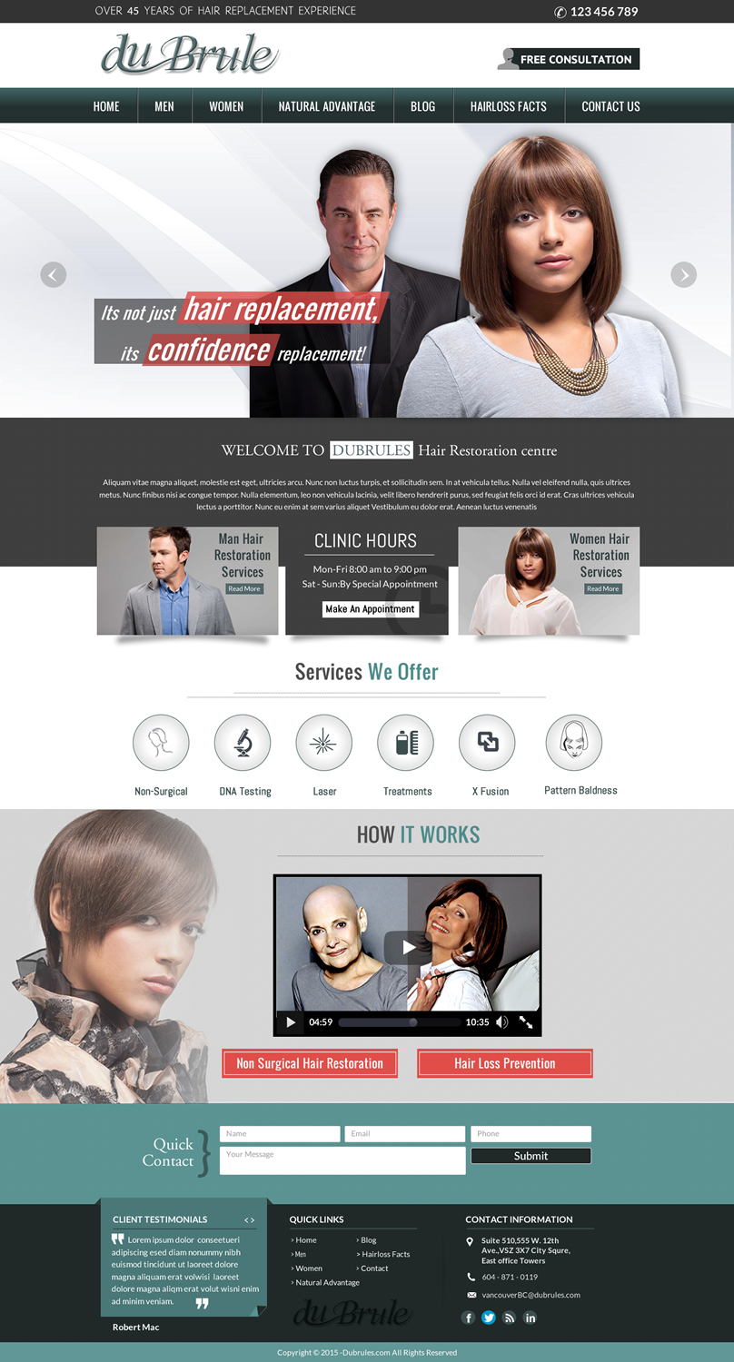 Professional, Modern, Internet Web Design for a Company by Sbss ...