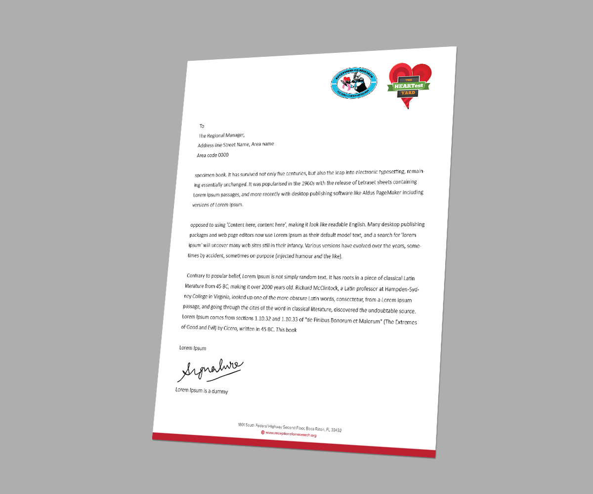 Non-Profit Letterhead Design for a Company by kousik | Design #5732200