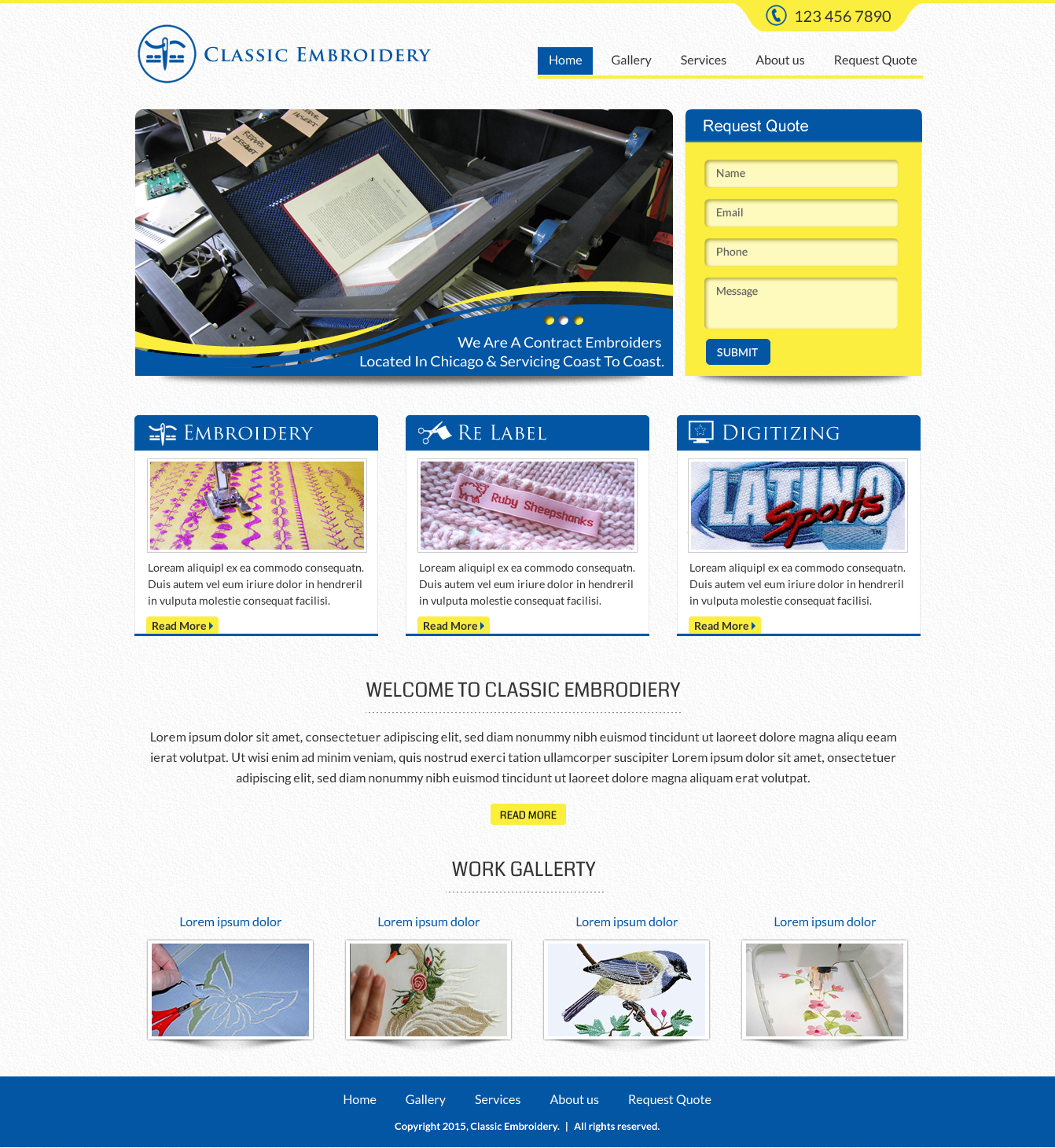 Serious, Modern, Embroidery Web Design for a Company by Sbss | Design ...