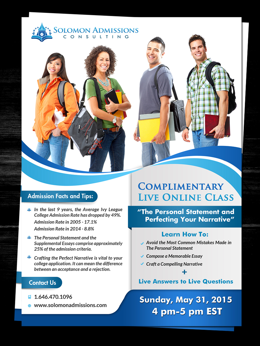 Masculine, Serious, College Flyer Design for a Company by ESolz ...