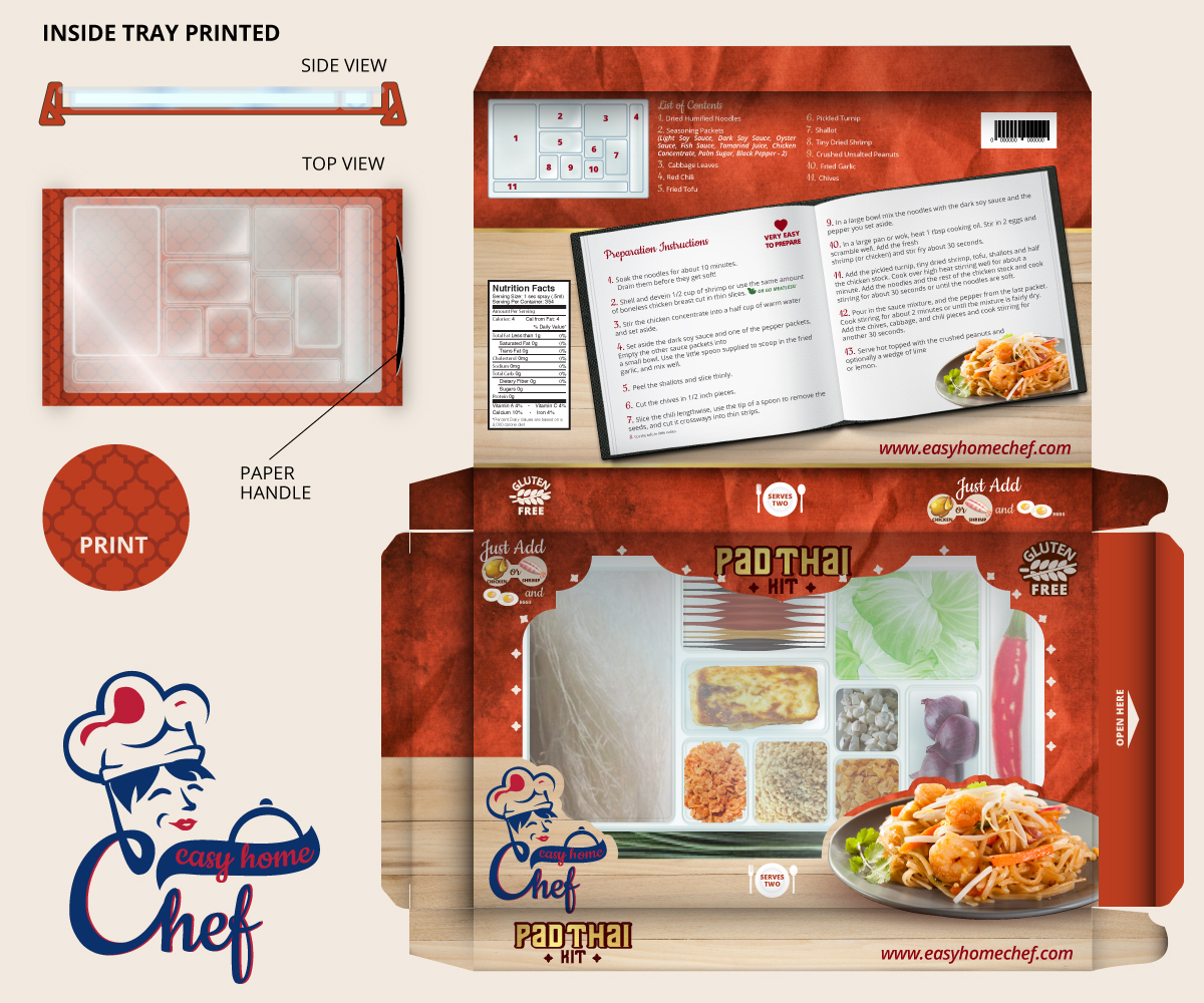 Modern, Elegant, Cooking Packaging Design for Easy Home Chef by D V ...