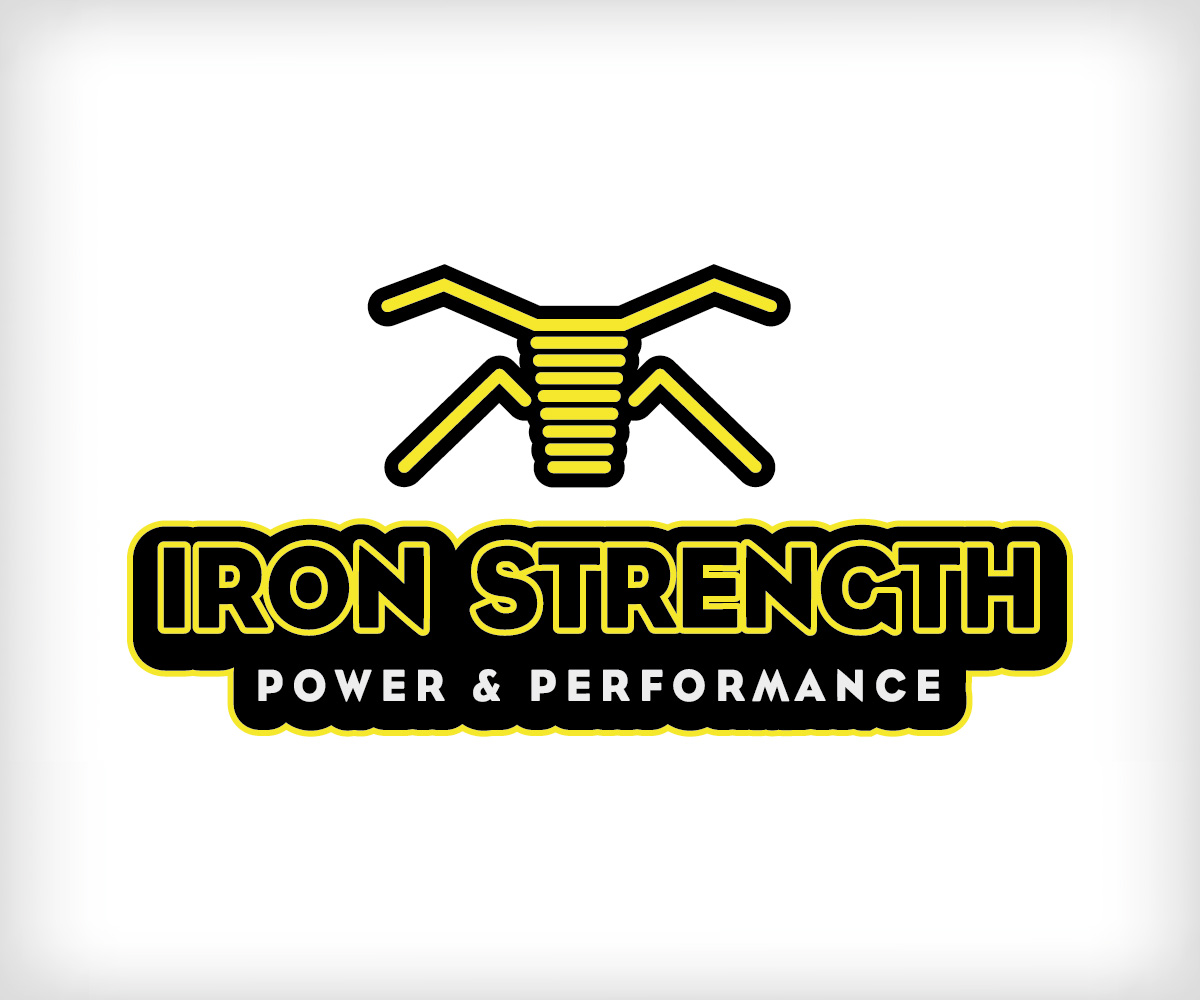 Bold, Colorful, Training Logo Design for Iron Strength Power ...