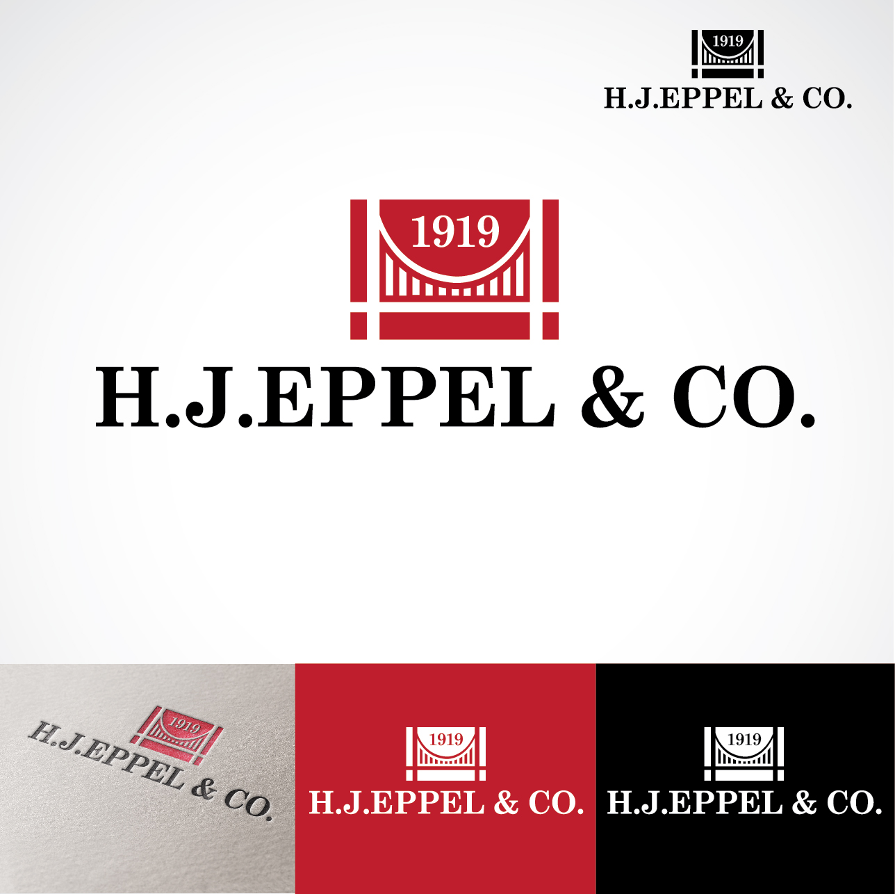 Serious, Masculine, Construction Logo Design for H.J. Eppel & Co. by ...