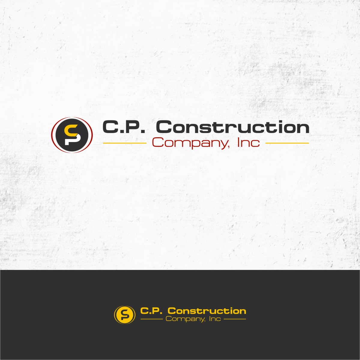 Serious, Traditional, Utility Logo Design for C.P. Construction Company ...