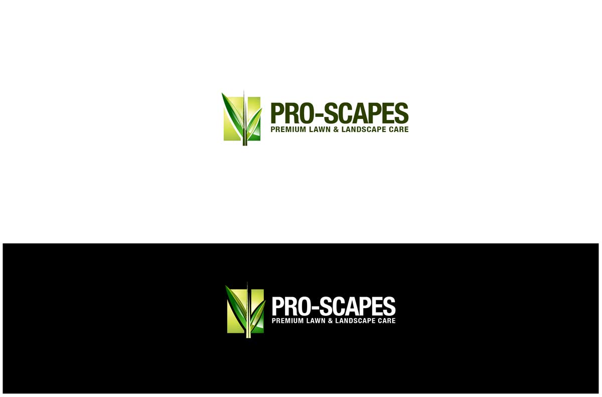 Upmarket, Bold, Landscape Logo Design for Pro-Scapes Premium Lawn ...