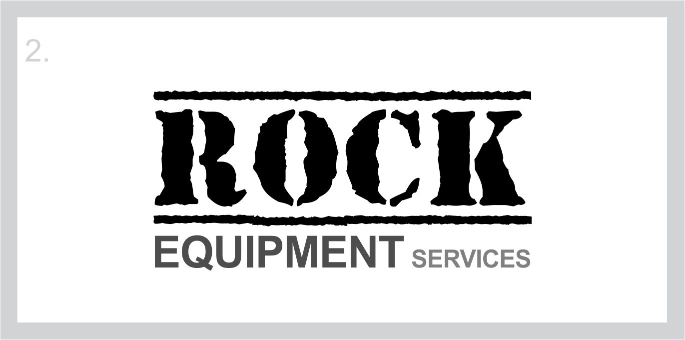 Bold, Serious, Construction Logo Design for Rock Equipment Services by ...