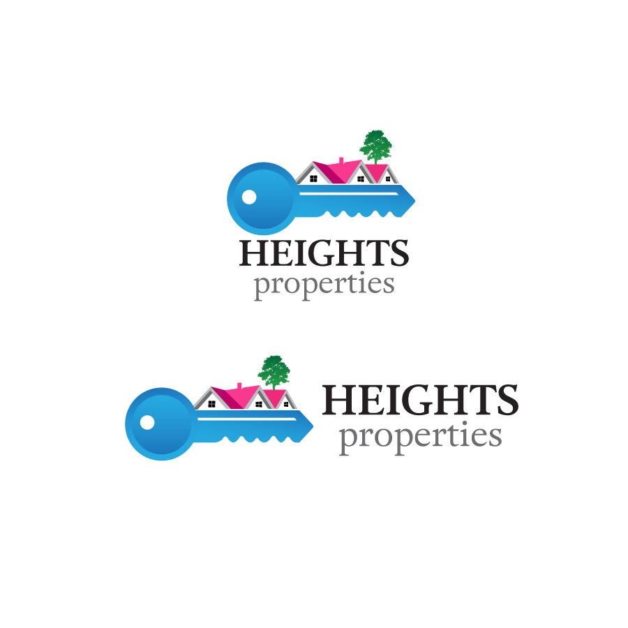 Real Estate Logo Design for Heights Properties by Chaitanya S. | Design ...