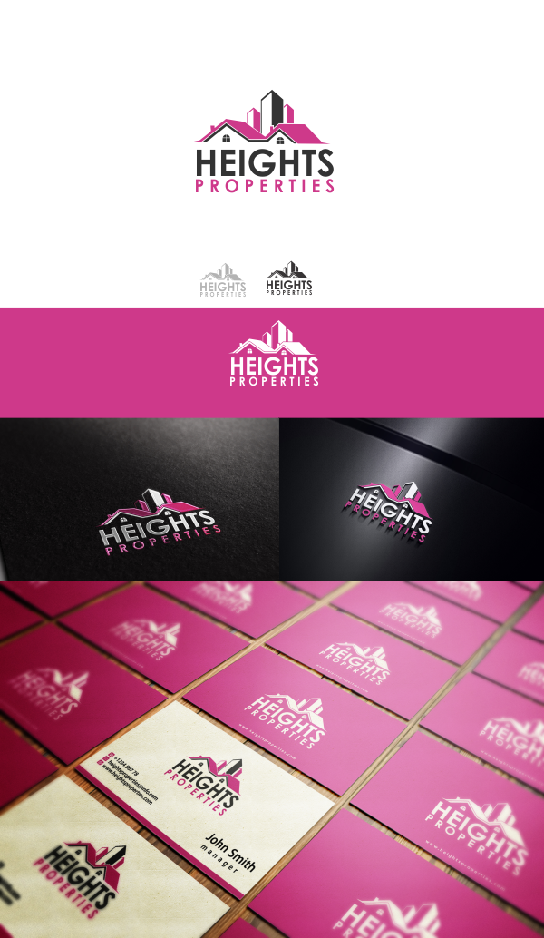 Real Estate Logo Design for Heights Properties by green20 | Design #5861085