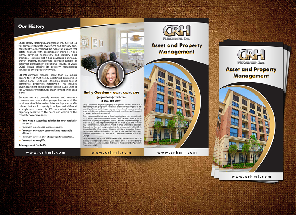 Elegant, Playful, Property Management Flyer Design for a Company by ...