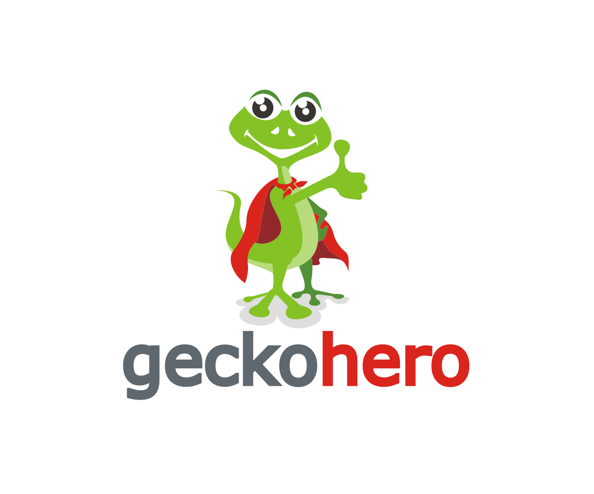Playful, Personable, Information Technology Logo Design for Gecko Hero ...
