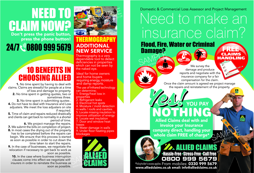 Serious, Professional, Insurance Flyer Design for a Company by the ...