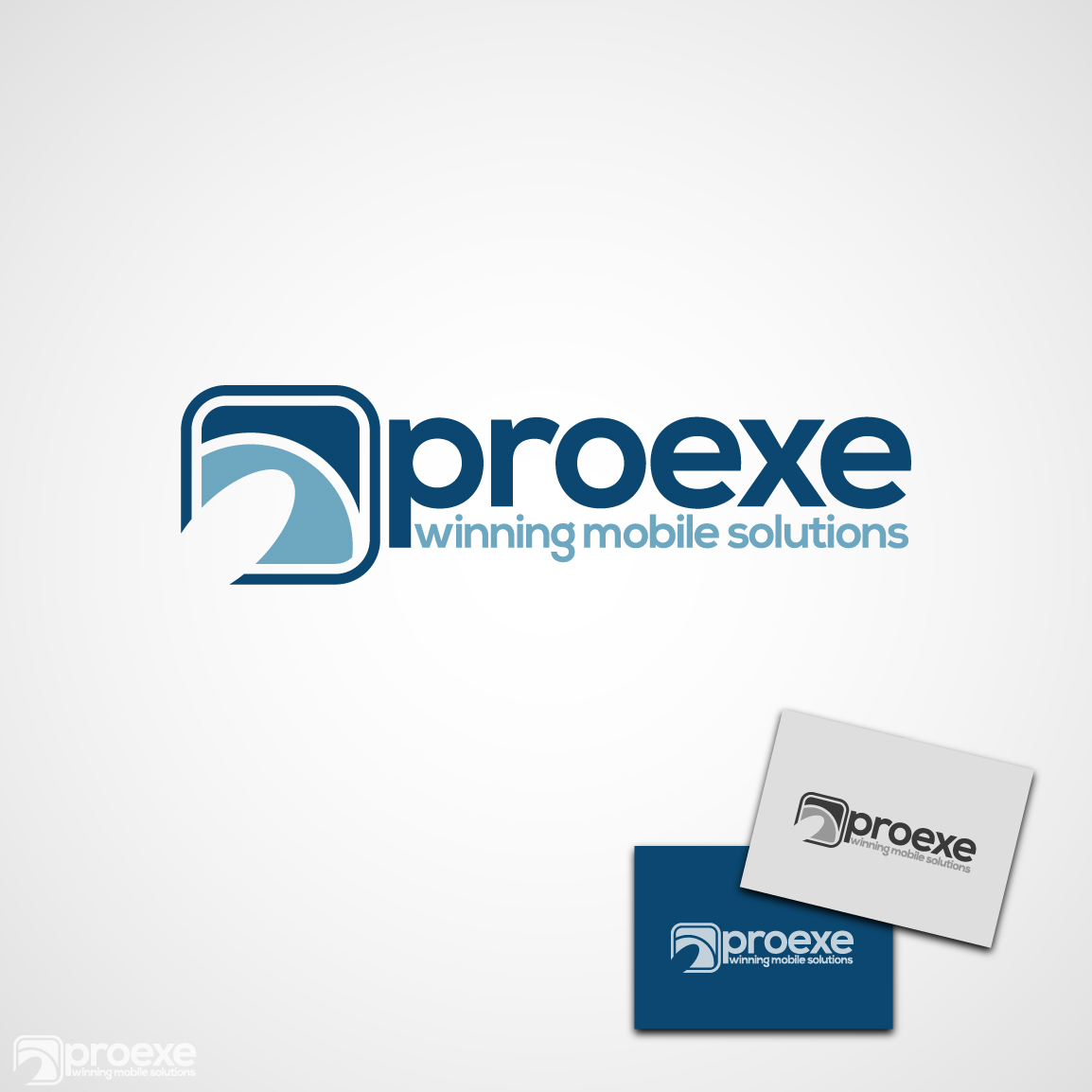 Elegant, Serious, Software Logo Design for proexe - winning mobile solutions by Fanol Ademi ...