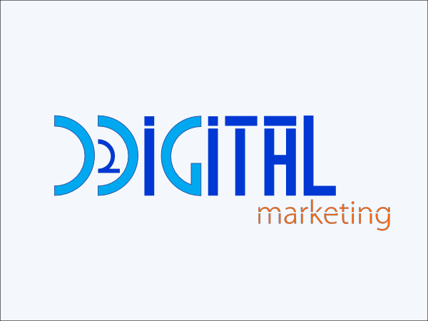 Modern, Masculine, Digital Logo Design for D2 Digital Marketing by Pau ...