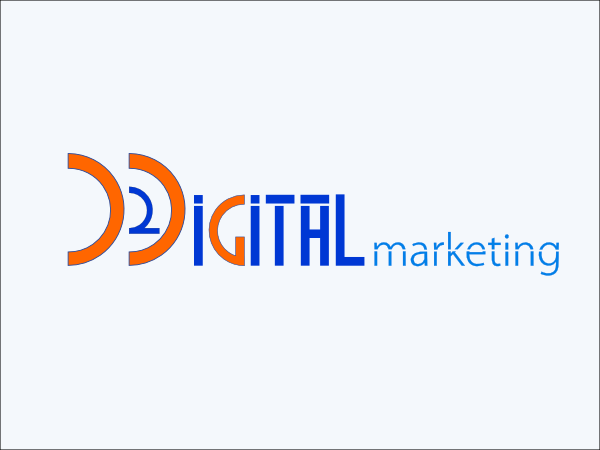 Modern, Masculine, Digital Logo Design for D2 Digital Marketing by Pau ...