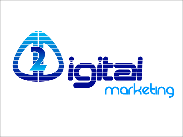 Modern, Masculine, Digital Logo Design for D2 Digital Marketing by Pau ...