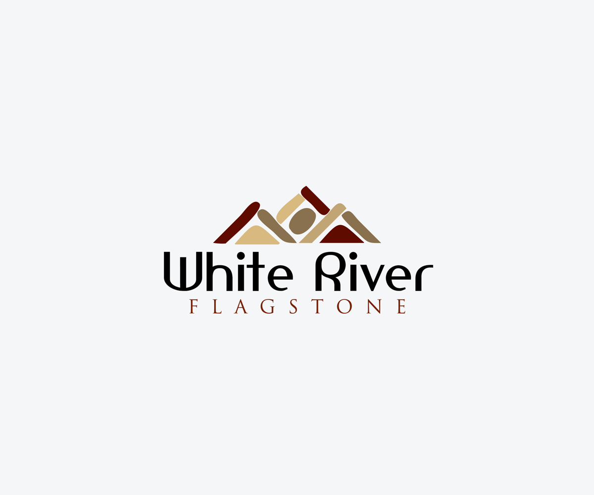 Serious, Conservative, It Company Logo Design for White River Flagstone ...