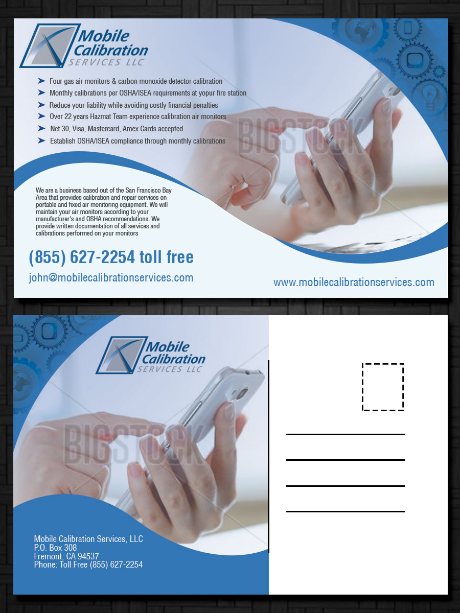 Serious, Professional, Fire Department Postcard Design for Mobile ...