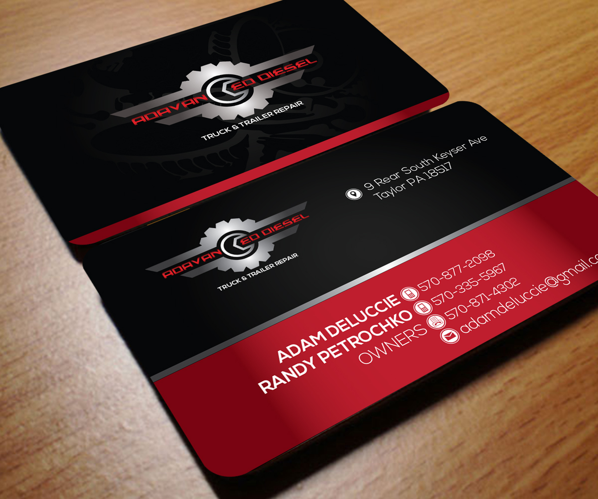 Mechanic Business Cards Minimal Mechanic Business Card Design 