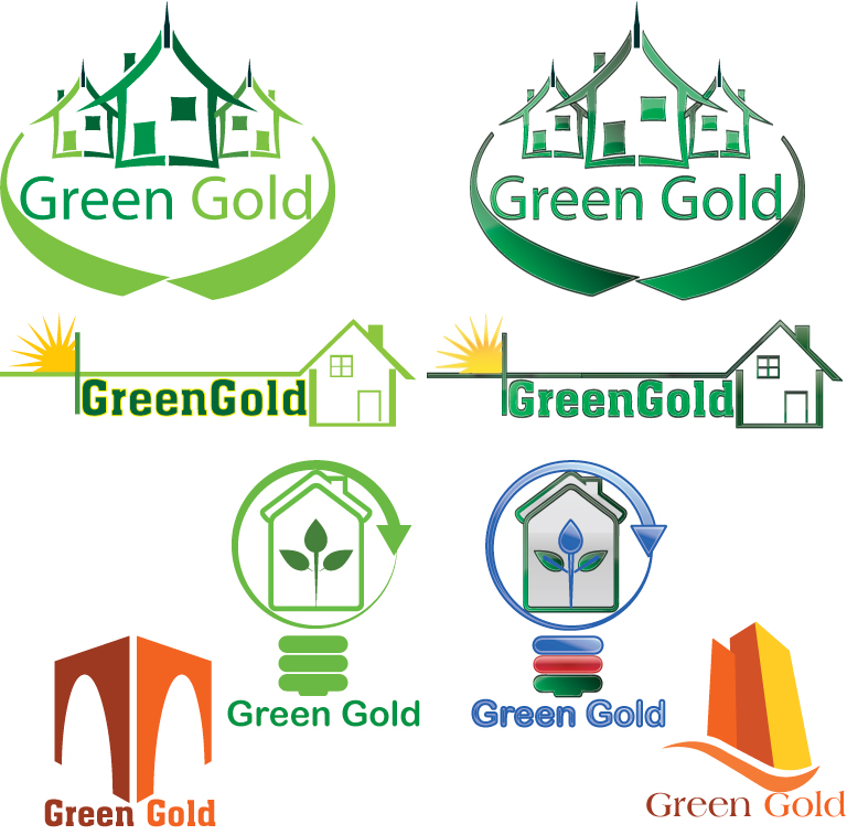 Construction Logo Design for GreenGold Construction by Fanol Ademi ...