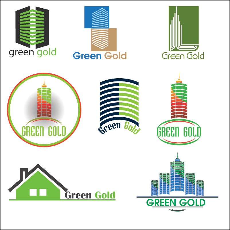 Construction Logo Design for GreenGold Construction by Fanol Ademi ...