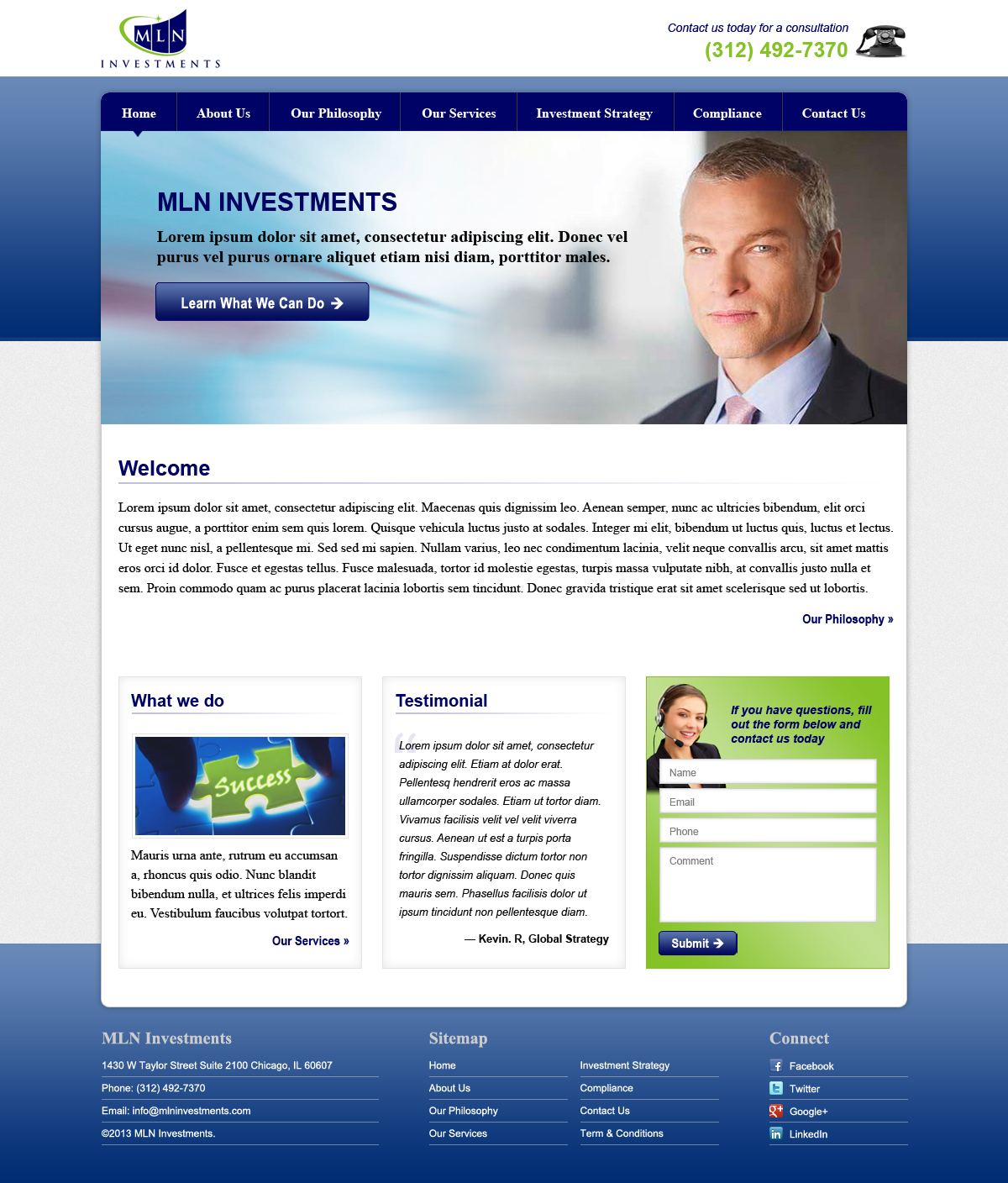 Conservative, Serious, Conservative Web Design for a Company by MIND ...
