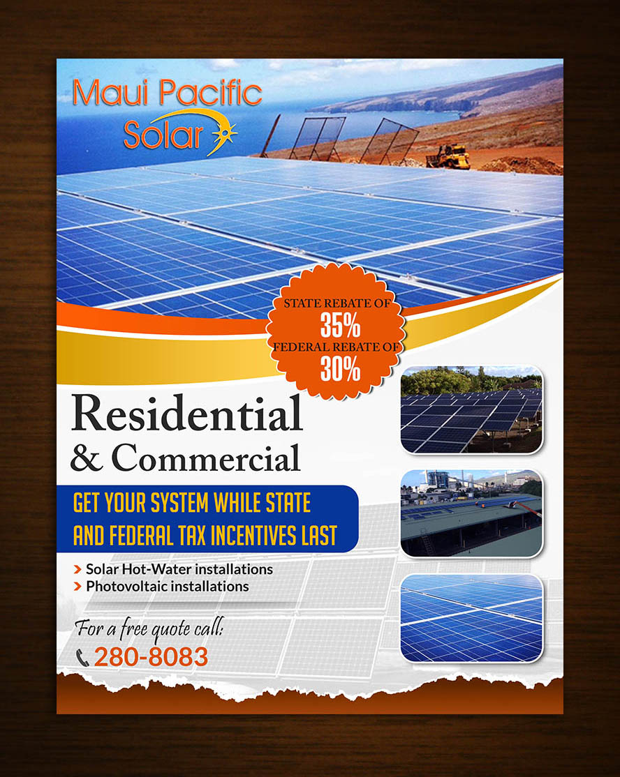 Solar Energy Flyer Design for a Company by ESolz Technologies | Design ...