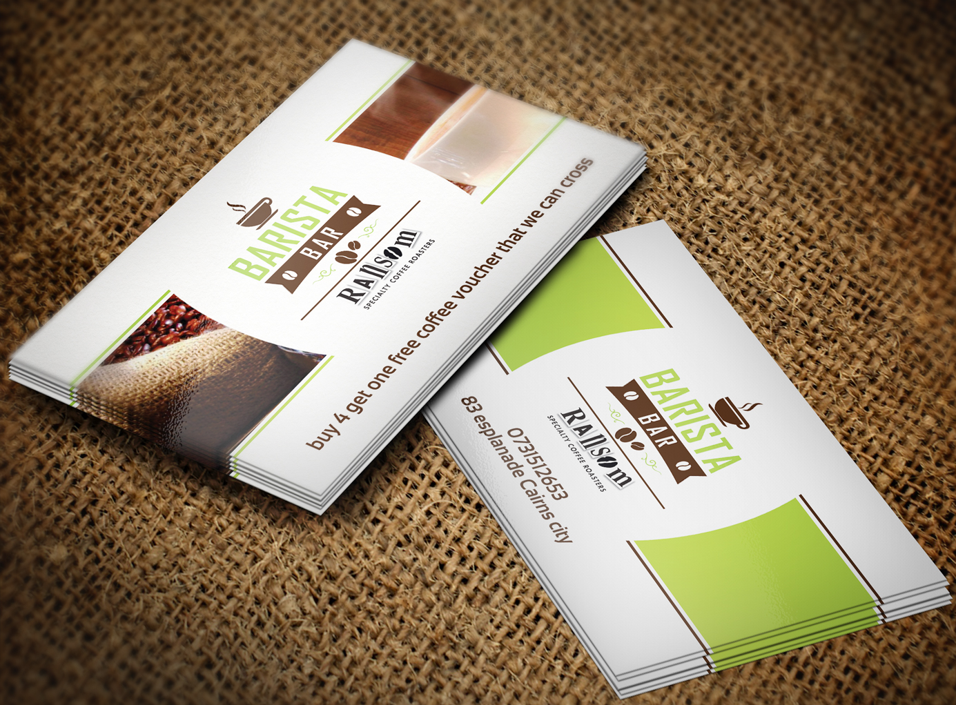 Barista Bar Business card design | 26 Business Card Designs for a ...