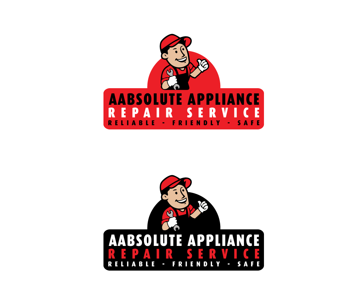 Bold, Playful, Appliance Repair Logo Design for Aabsolute Appliance ...