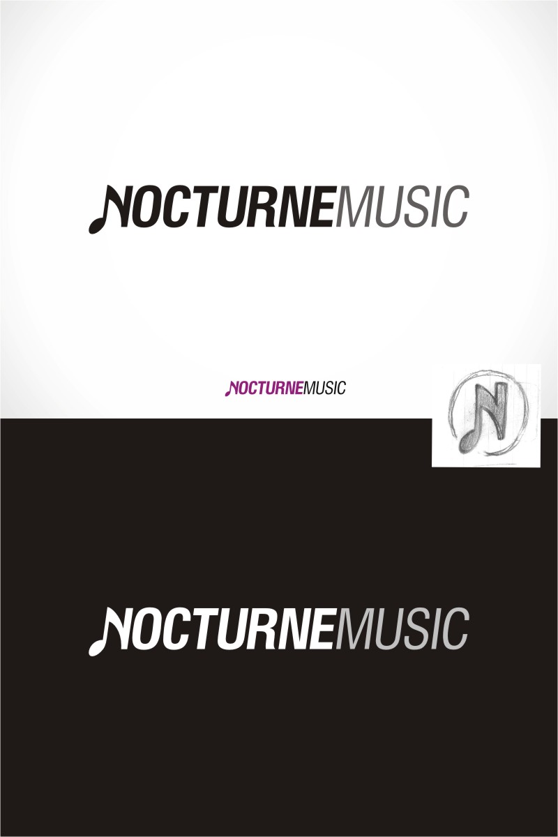 Upmarket, Elegant, It Company Logo Design for Nocturne Music by Andreev ...