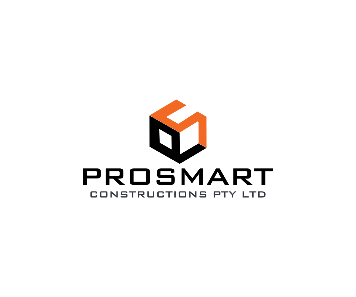 Modern, Masculine, Construction Logo Design for Prosmart Constructions ...