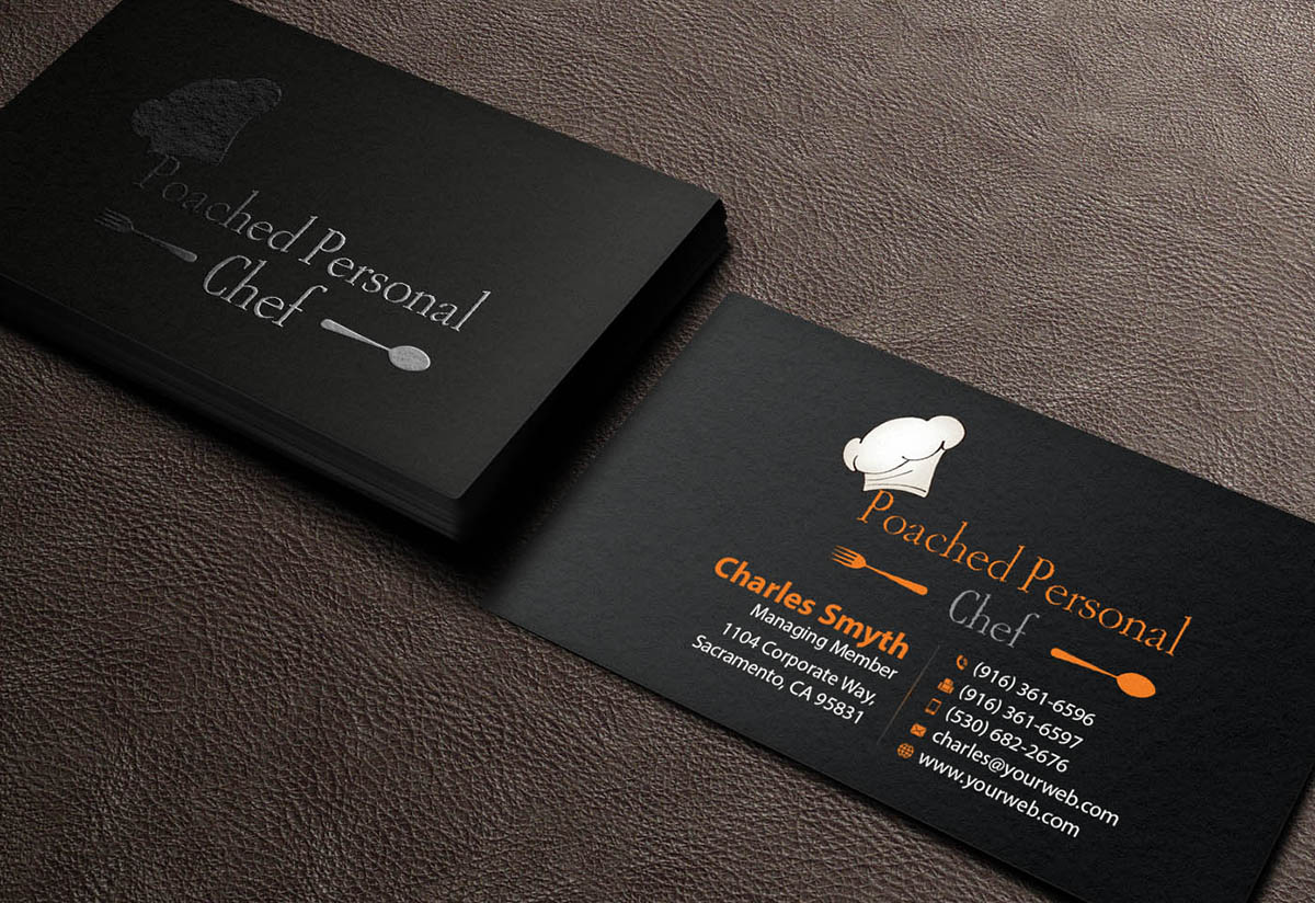 Modern Bold Chef Business Card Design For A Company By