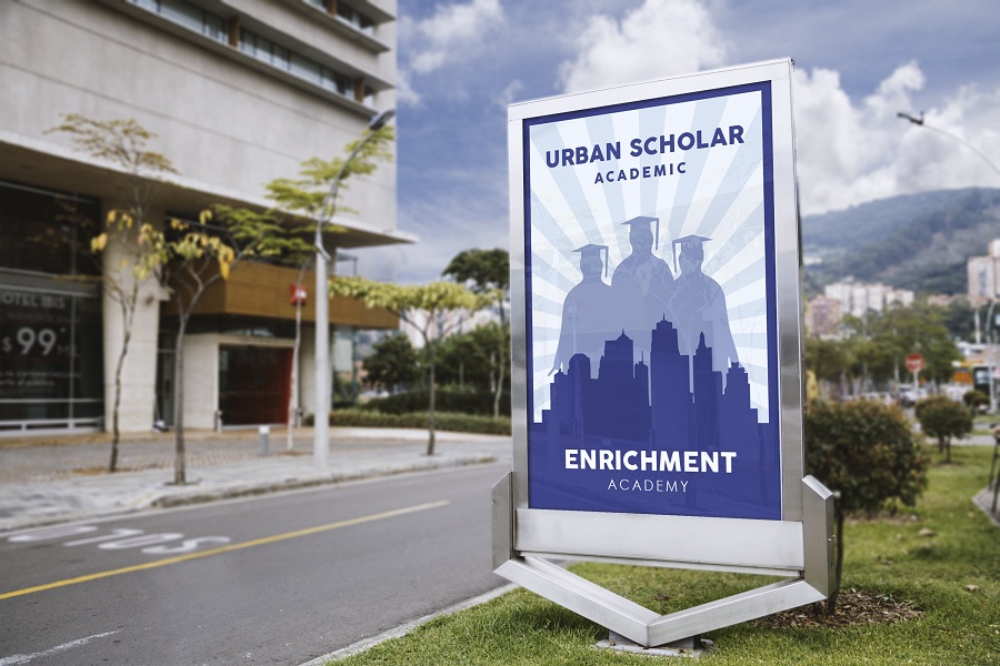Elegant, Playful, Tutoring Signage Design for Urban Scholar Athletes by ...