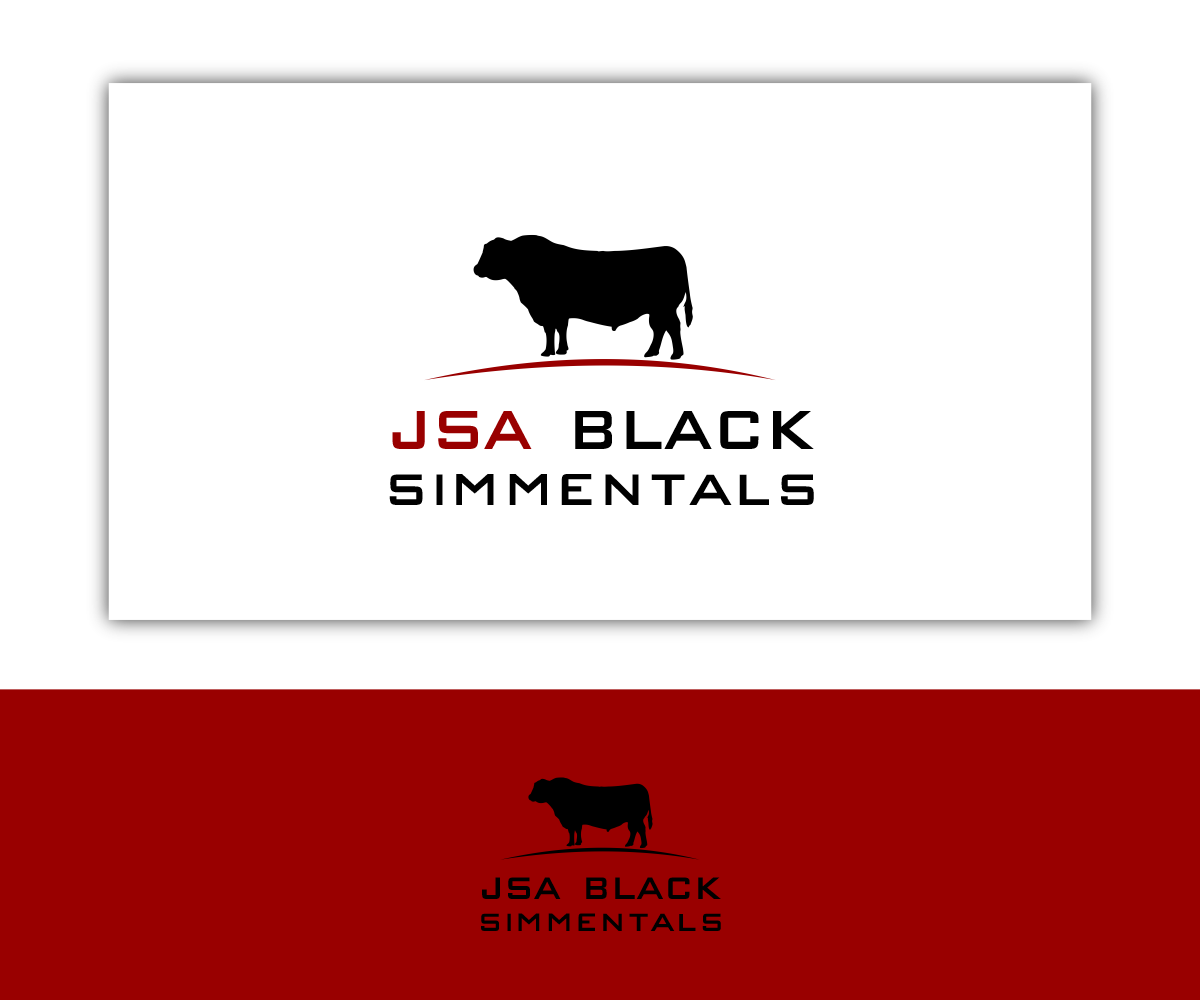 Professional, Masculine Logo Design for JSA Black Simmentals by Living ...
