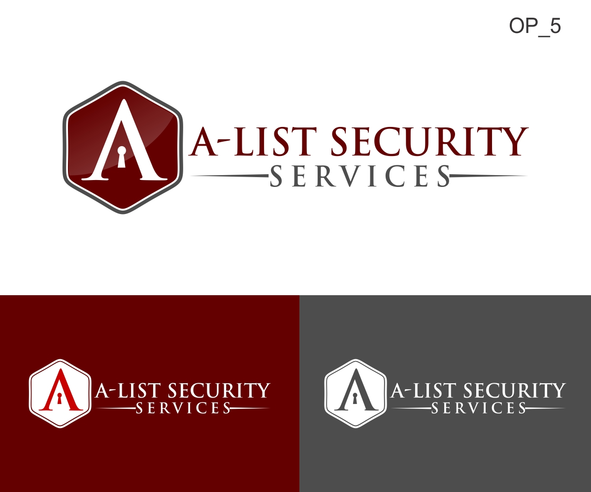 Serious, Professional, Security Logo Design for A-List Security ...