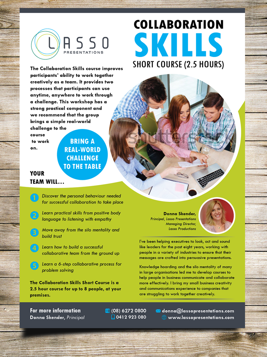 Modern, Upmarket, Training Flyer Design for a Company by Masha K ...