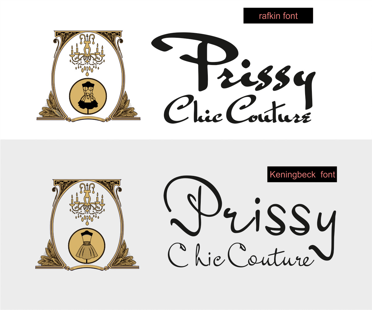 Elegant, Serious, Boutique Logo Design for Prissy Chic Couture by ...