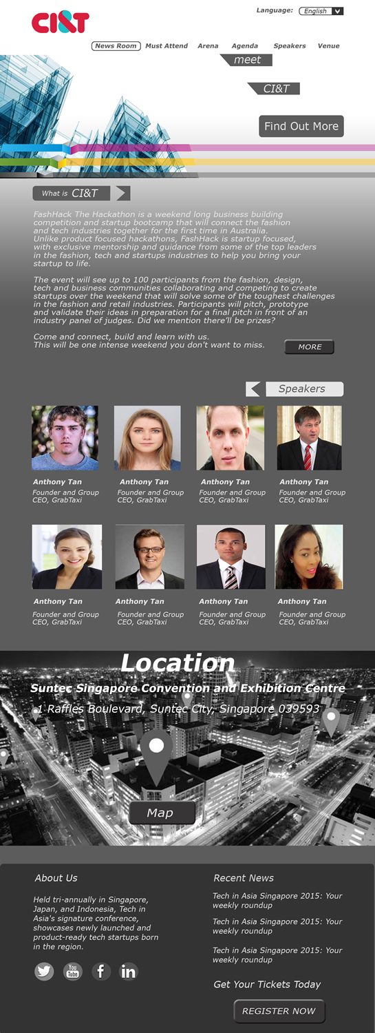 Modern, Professional, Information Technology Landing Page Design for a ...