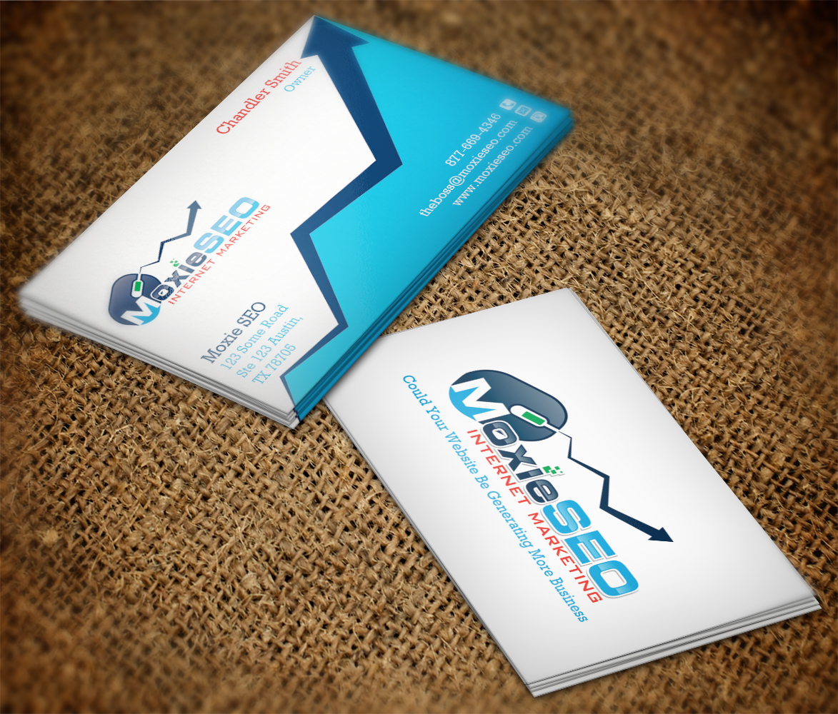 Bold, Professional, Internet Business Card Design for Moxie SEO by ...